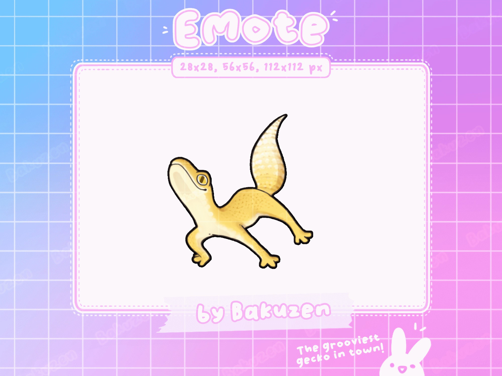 Leopard Gecko Animated GIF Jam/dance Emote for Twitch & Discord - Etsy