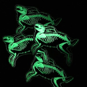 NEW Glow in the Dark Rabbit Skeleton Vinyl Waterproof Sticker for Water ...