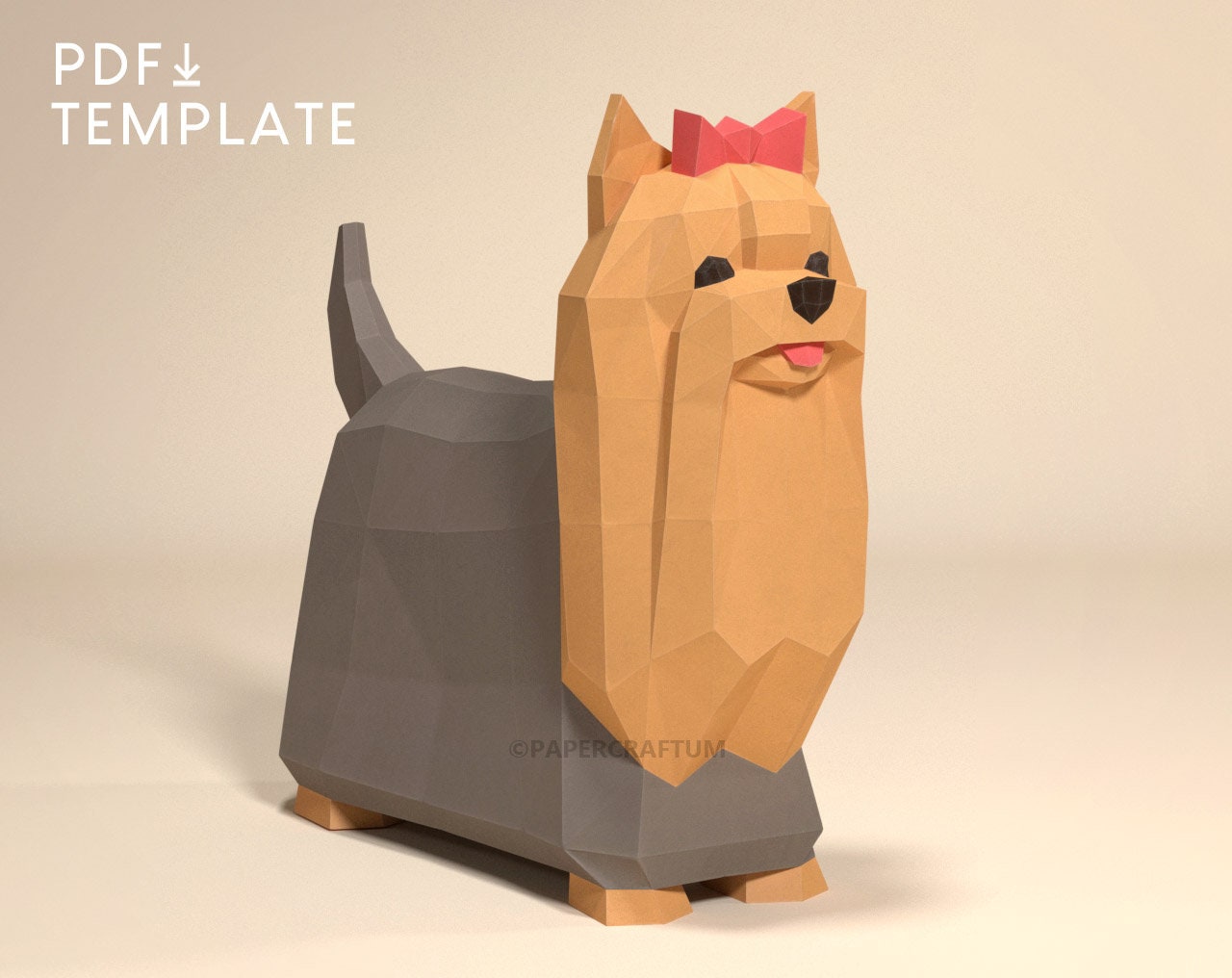 Yorkshire Terrier Papercraft Yorkie Gifts Yorkshire Terrier - Etsy