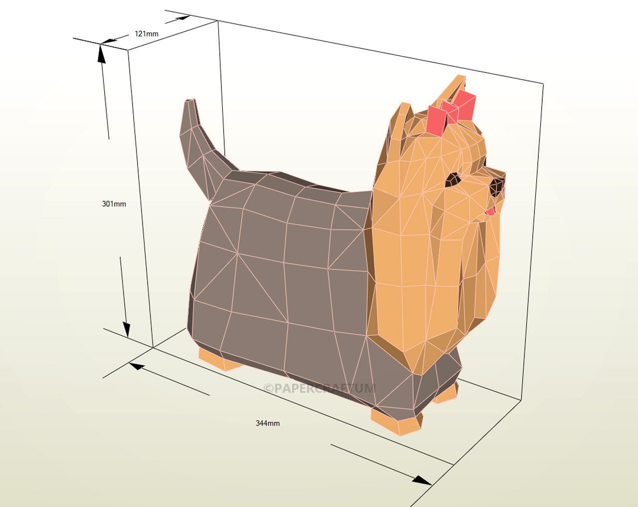 Yorkshire Terrier Papercraft Yorkie Gifts Yorkshire Terrier - Etsy