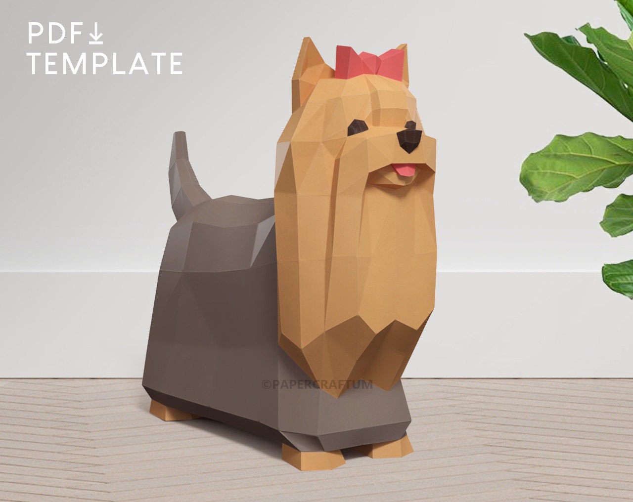 Yorkshire Terrier Papercraft Yorkie Gifts Yorkshire Terrier - Etsy