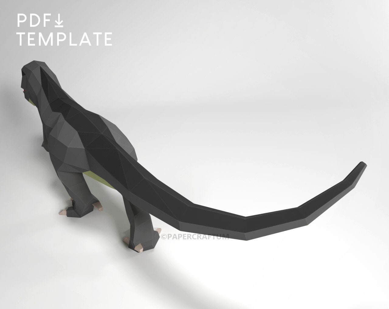 T-rex Papercraft Dinosaur Papercraft Sculpture Trex Low Poly - Etsy UK