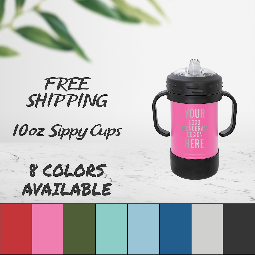 Laser Engraved Sippy Cups With Custom Image, Logo, And/or Text. These ...