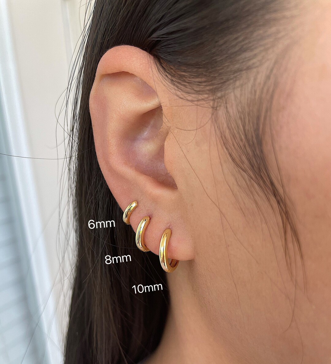 Small Hoop Earring-gold Huggie Hoops-cartilage Hoop-helix Earring ...