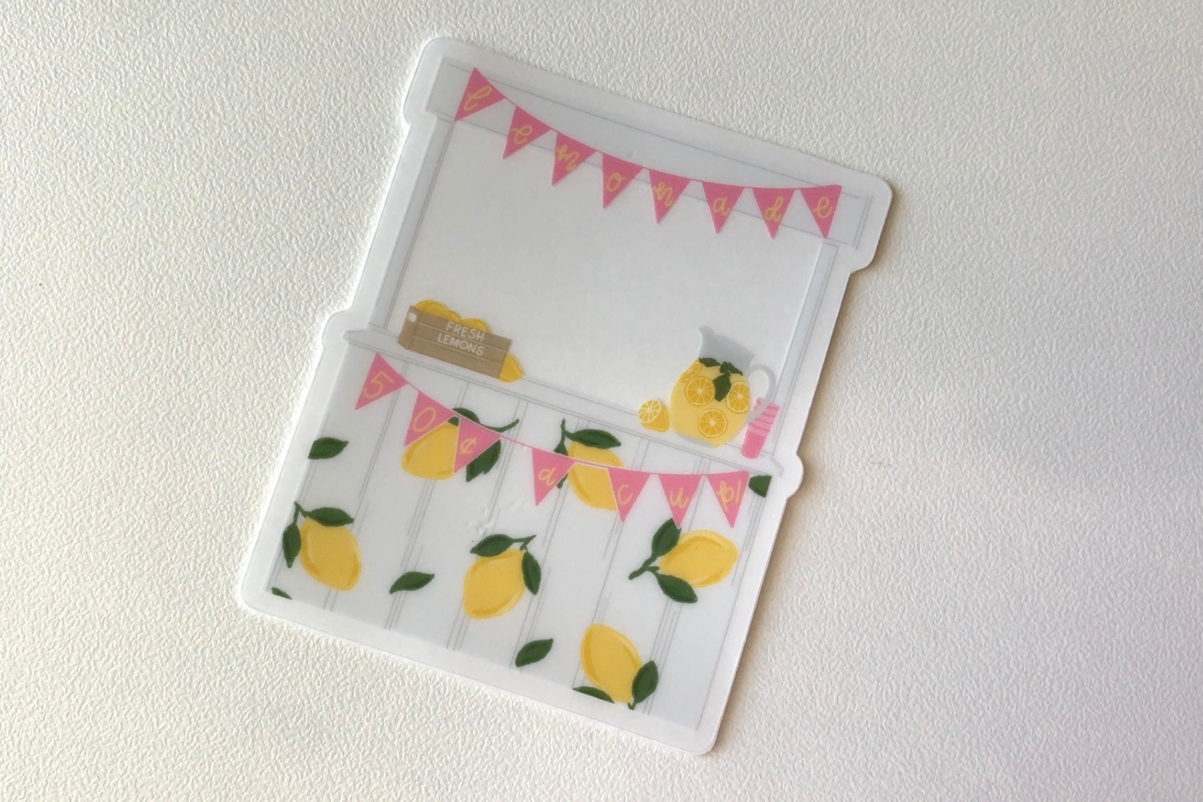 Lemonade Stand: Stickerclear | Etsy