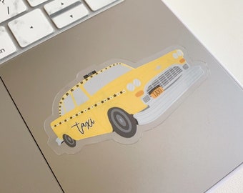 NYC Taxi Vinyl Sticker - Etsy