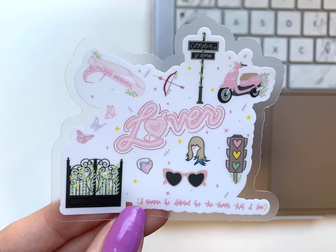 Lover Album Taylor Swift: Stickerclear - Etsy