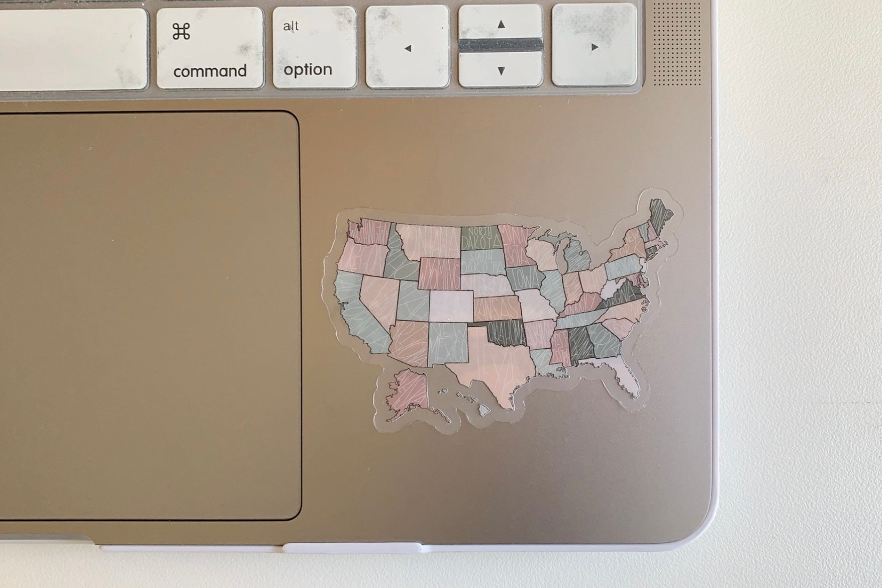 United States Map: Stickerclear - Etsy