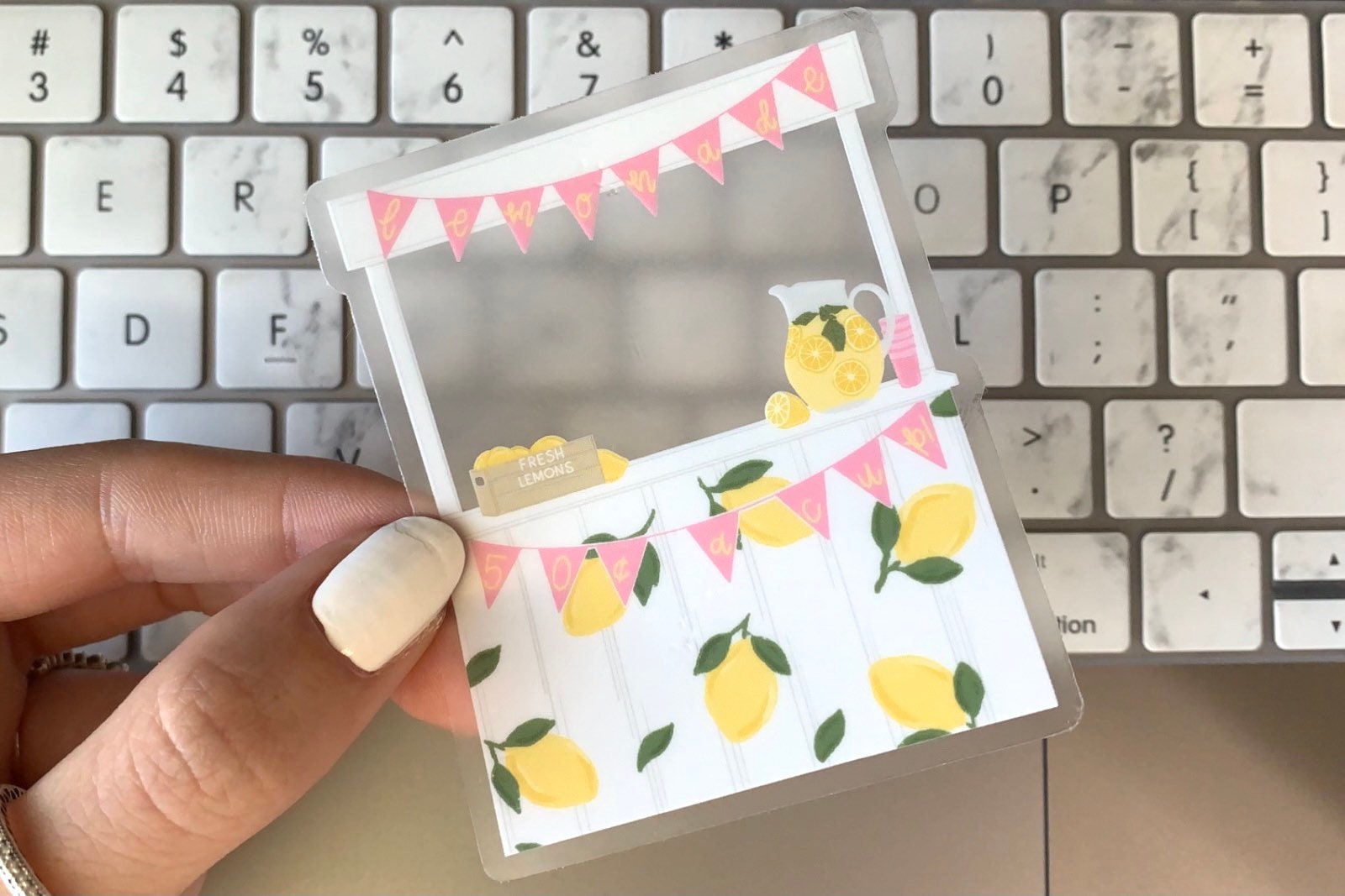 Lemonade Stand: Stickerclear | Etsy