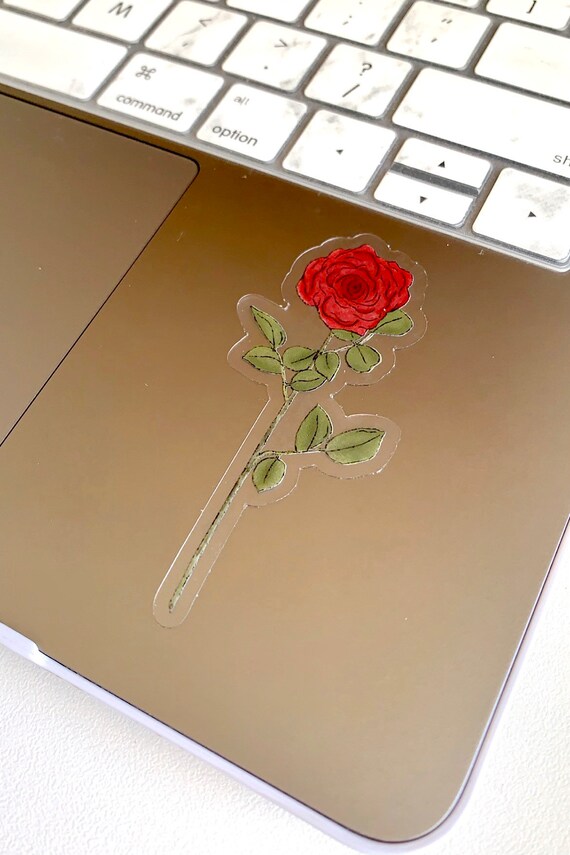 Rose: Stickerclear - Etsy