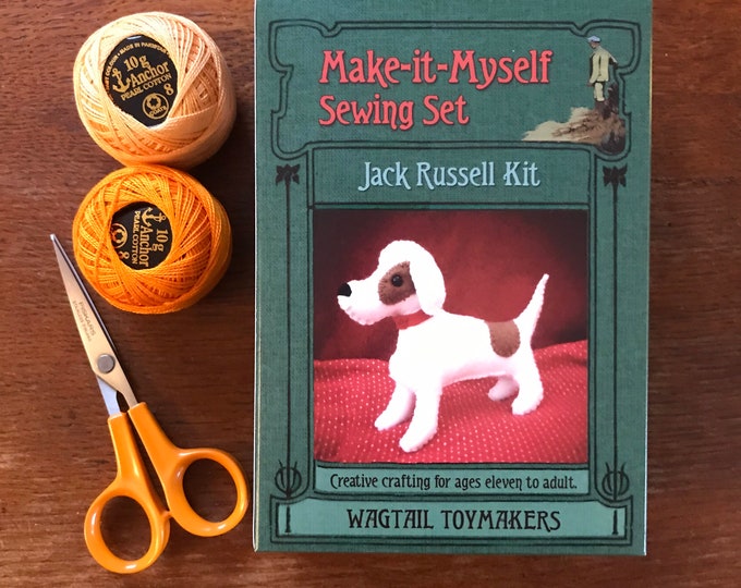Make-it-myself Sewing Kit, Jack Russell Terrier. Suitable for Ages 11 ...
