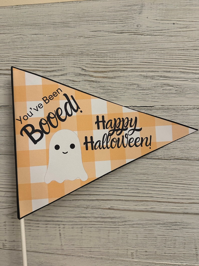 Adorable Ghost Boo Bag Banner Printable - You've Been Booed Halloween ...
