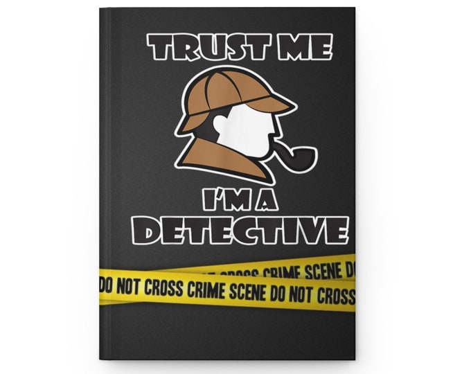 True Crime Gifts Crime Scene Tape Notebook Hardcover Journal or Spiral ...