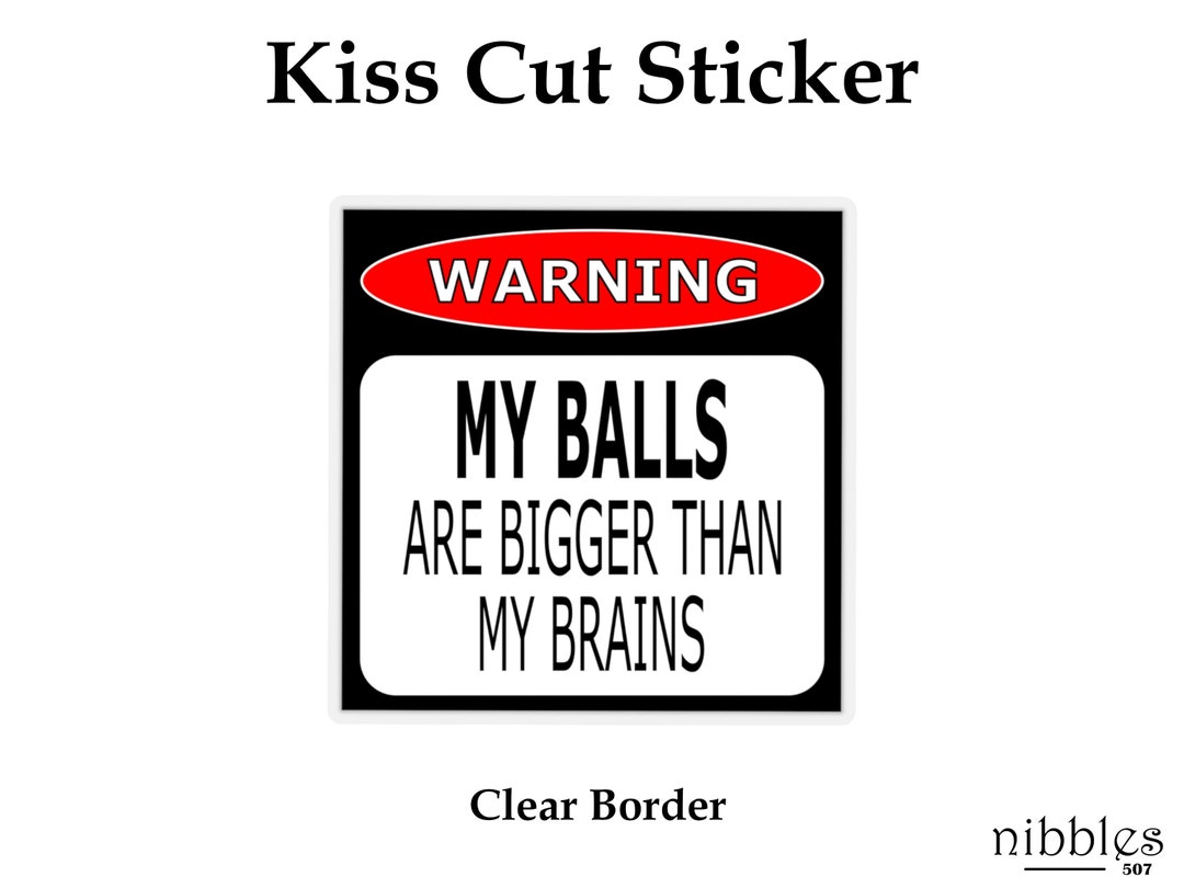 Big Balls Stickers Magnets Decal Fridge Magnet Laptop Sticker Birthday ...