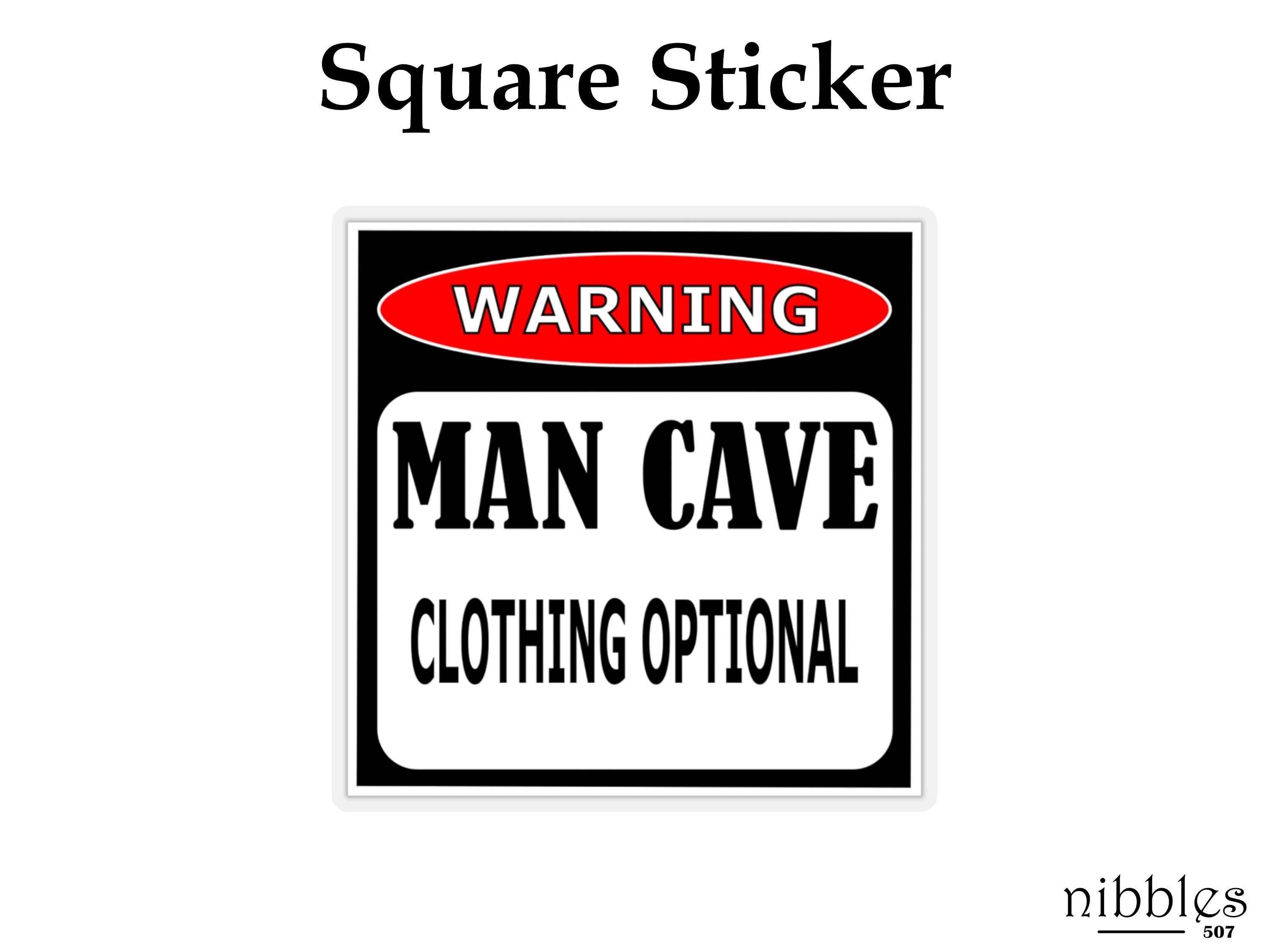 Man Cave Stickers Magnets Decal Fridge Magnet Laptop Sticker Birthday ...