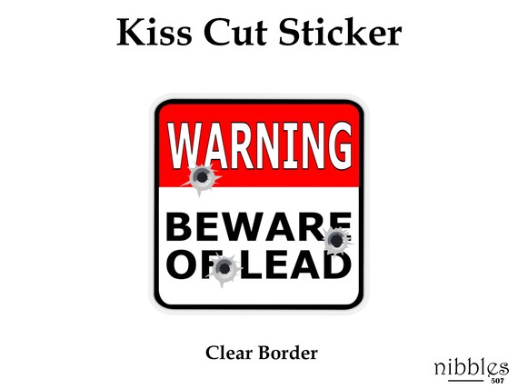 Beware of Lead Stickers Magnets Decal Fridge Magnet | Etsy