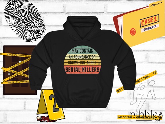 True Crime Hoodie Long Sleeve True Crime Pullover | Etsy