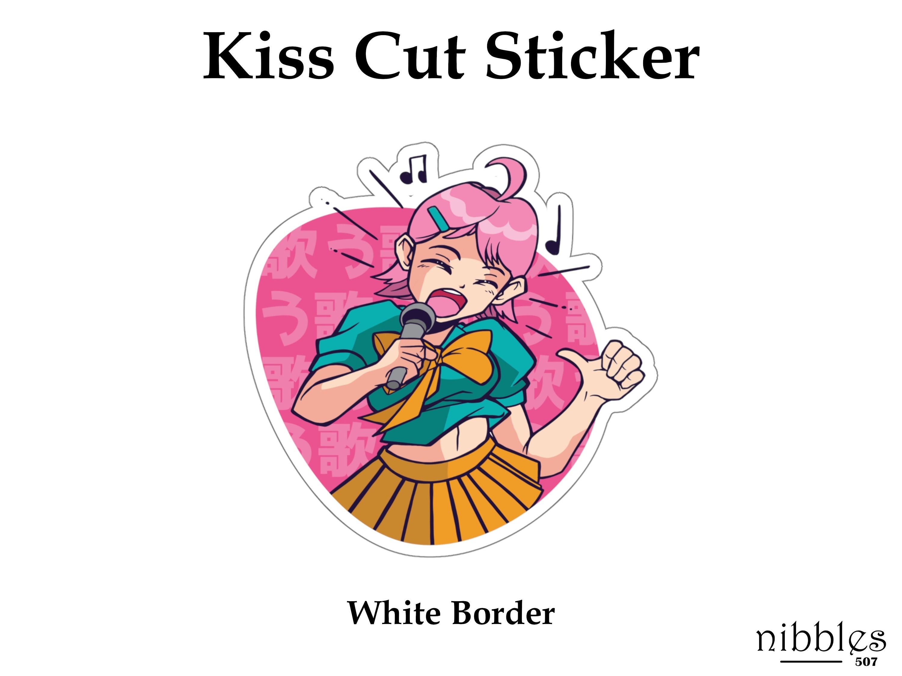 Anime Girl Singing Stickers Magnets Decal Fridge Magnet - Etsy