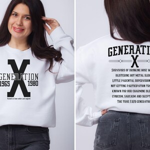 Generations X, Y, Z & Alpha PNG Bundle: Retro Designs (digital Download ...