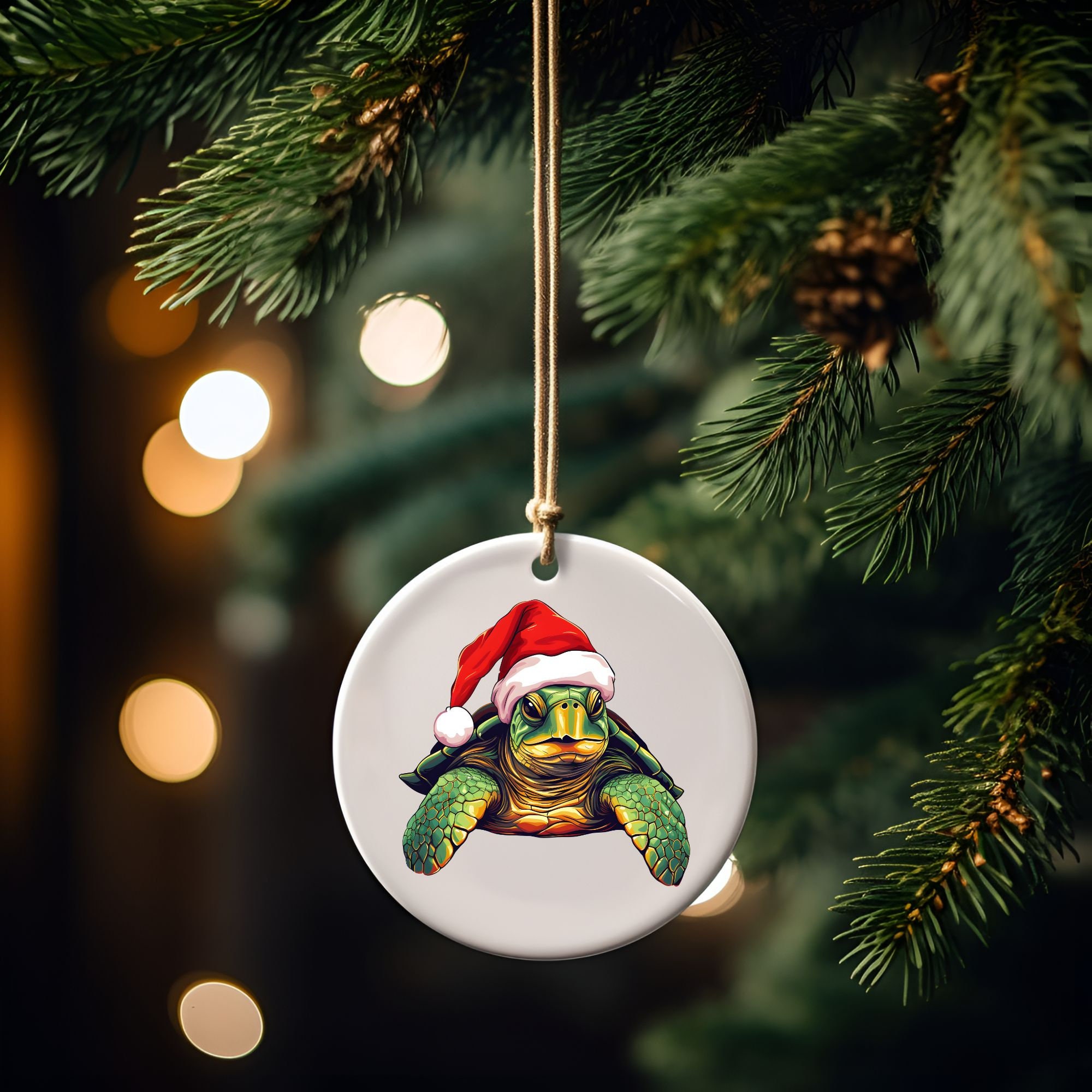 Santa Turtle Pngchristmas Turtle Pngturtle in Santa Hat - Etsy