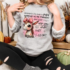 Funny Donkey Sublimation Png,skip Intro Sarcastic Humor Design,funny ...