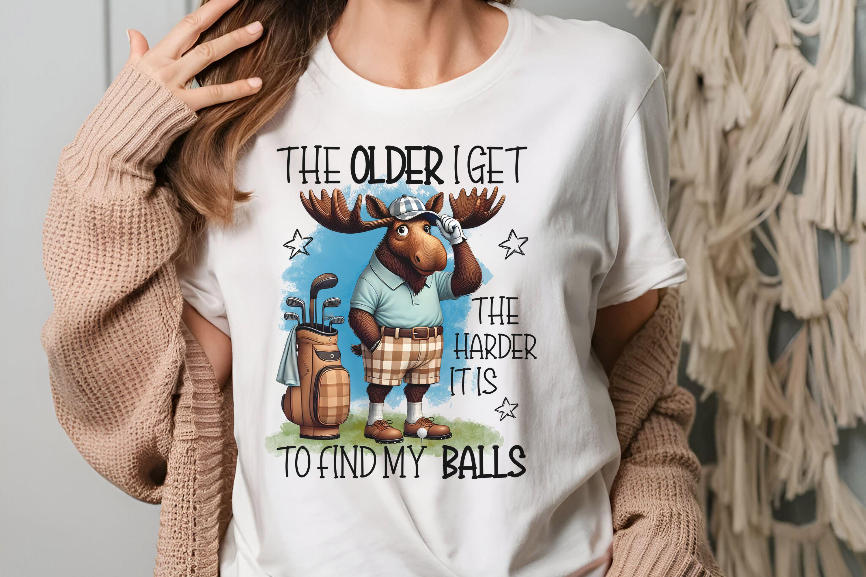 Funny Golf Moose PNG: Lost Golf Balls Design (digital Download) - Etsy