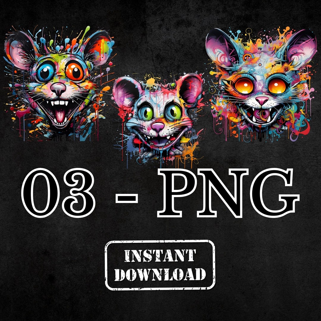 Colorful Mouse Png,vibrant Mouse Illustration,multicolored Mouse Design ...