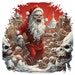 Evil Santa Claus Pngsinister Santa Pngdark Christmas Santa - Etsy