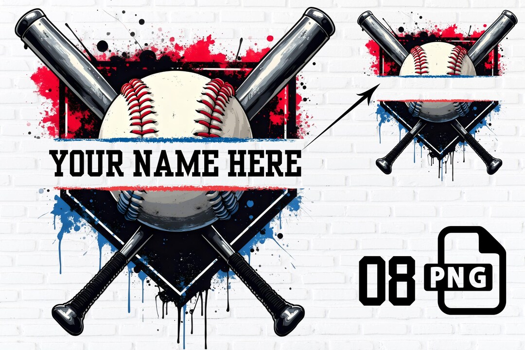Custom Baseball Team PNG: Sublimation Design (instant Download) - Etsy