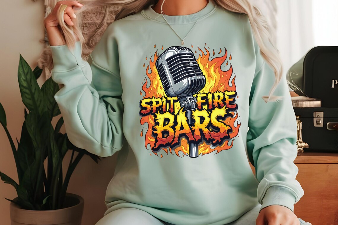 Spit Fire Bars PNG: Rap Microphone Clipart (digital Download) - Etsy