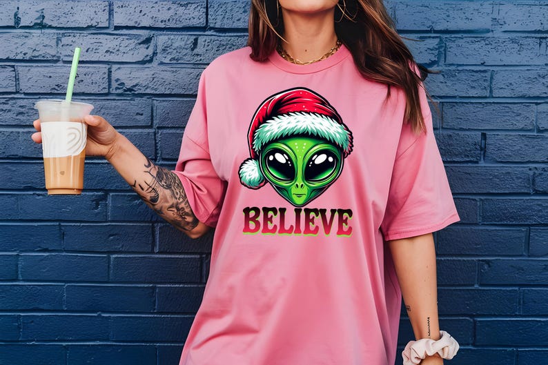 Cute Alien Christmas PNG, Santa Hat Clipart (digital Download) - Etsy