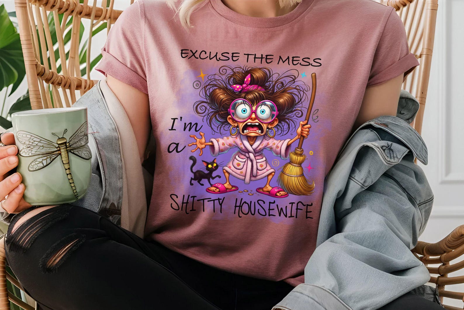 Funny Housewife PNG: Messy Mom Life Clipart (digital Download) - Etsy