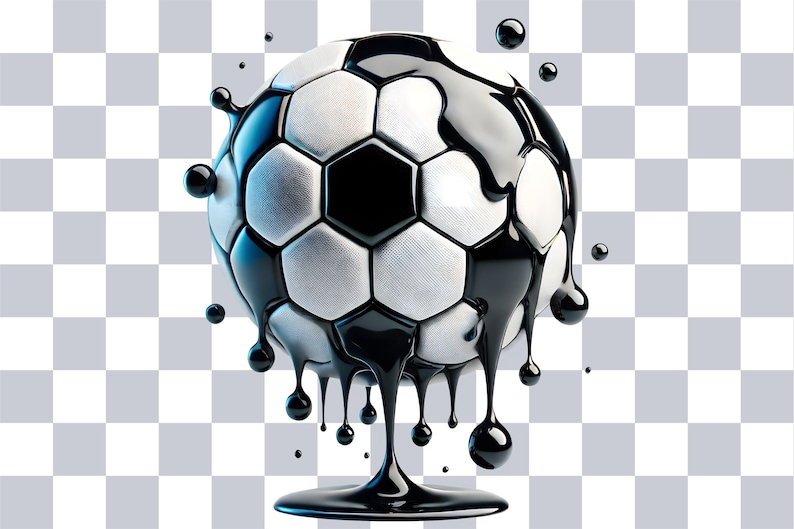 Dripping Sports Ball PNG Bundle: Sublimation Clipart (instant Download ...