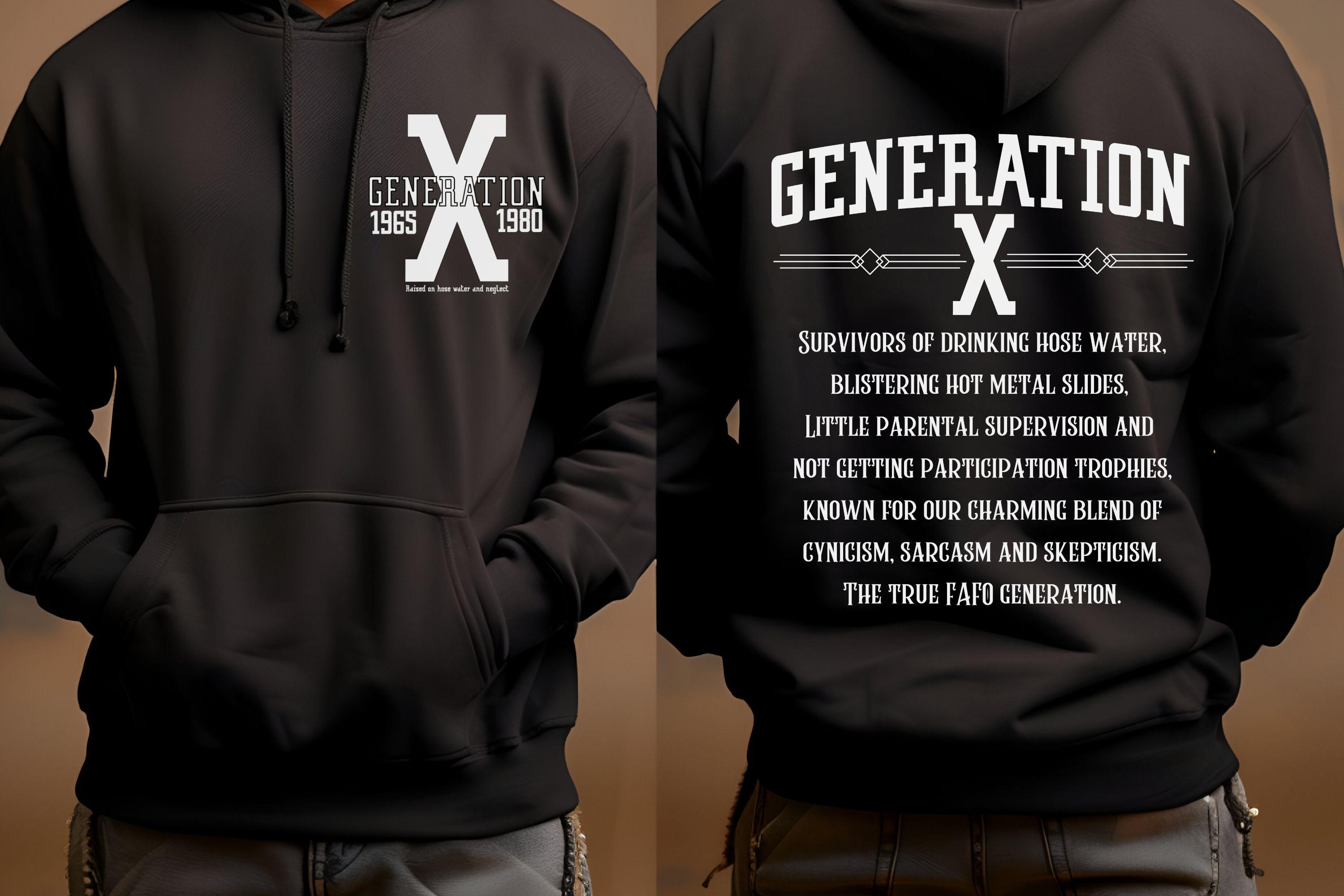 Generations X, Y, Z & Alpha PNG Bundle: Retro Designs (digital Download ...