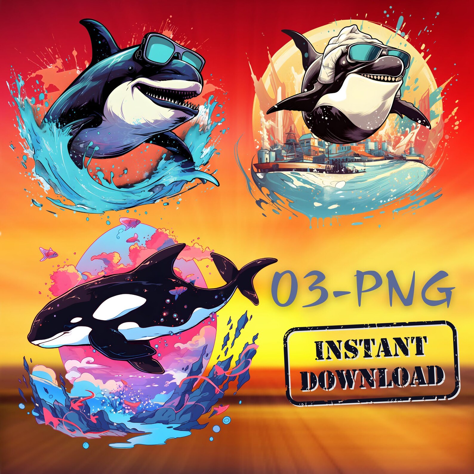 Orca Png,killer Whale Illustration,majestic Orca,orca Transparent Image ...