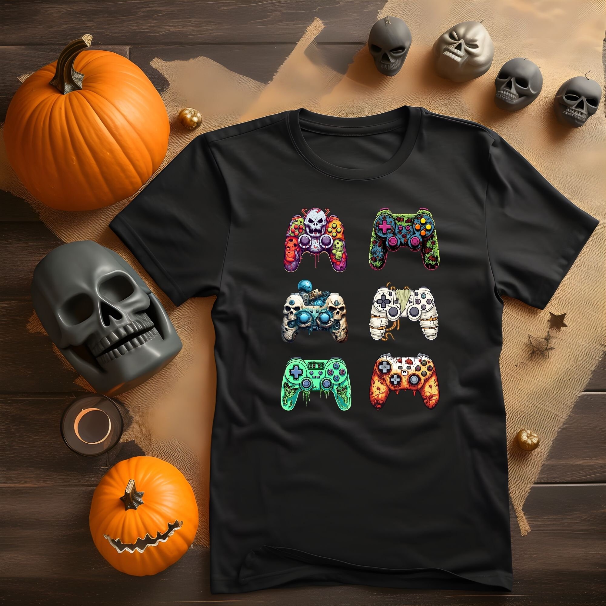 Halloween Gaming Controllers Pngcreepy Gaming Controllers - Etsy