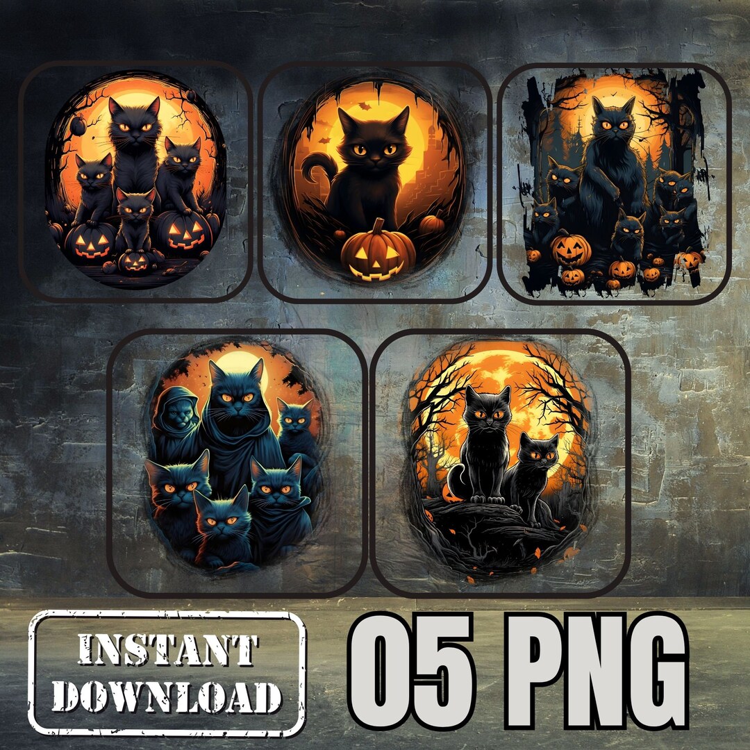 Spooky Halloween Cats Png,creepy Black Cat,scary Cat Transparent Image ...