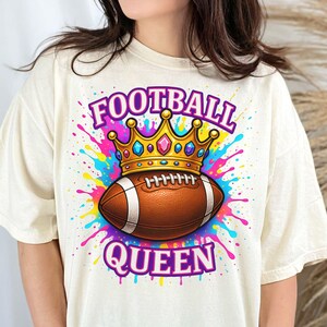 Football Queen PNG: Game Day Shirt Design (digital Download) - Etsy