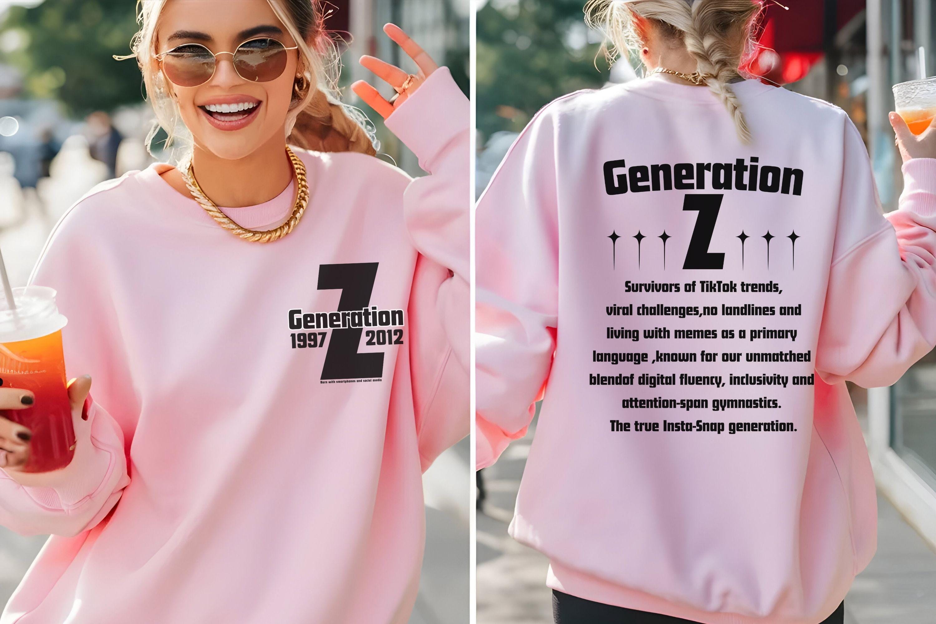 Generations X, Y, Z & Alpha PNG Bundle: Retro Designs (digital Download ...