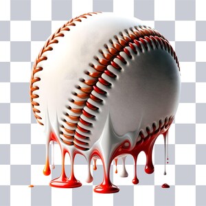 Dripping Sports Ball PNG Bundle: Sublimation Clipart (instant Download ...