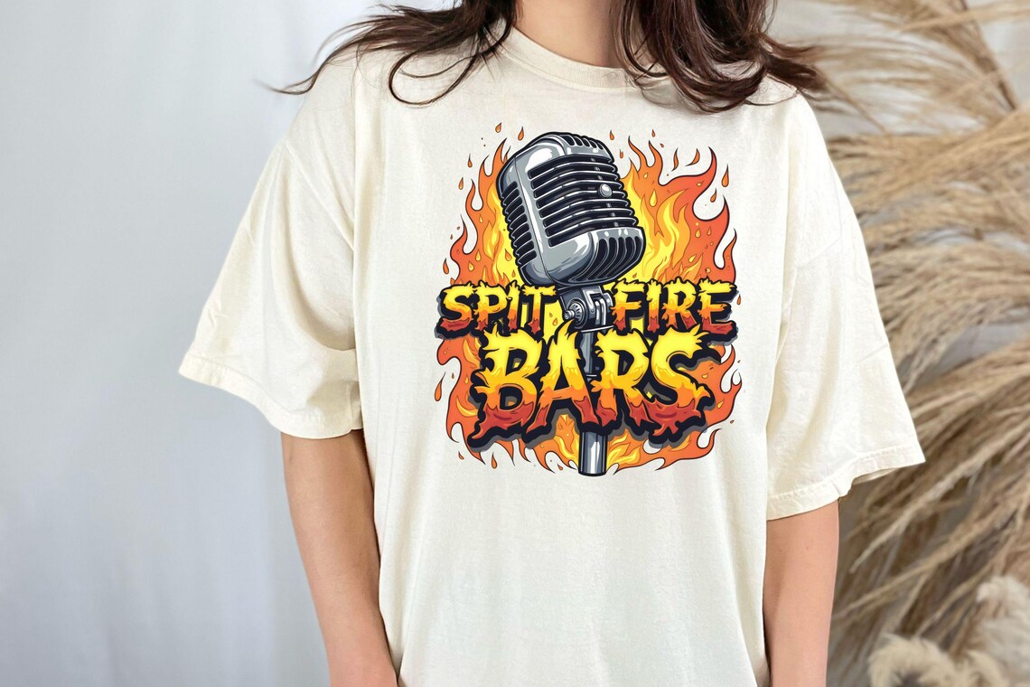 Spit Fire Bars PNG: Rap Microphone Clipart (digital Download) - Etsy