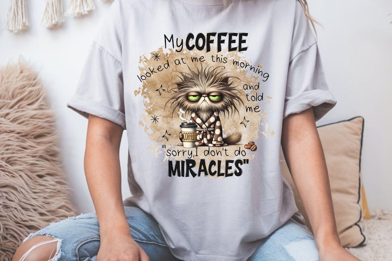 Grumpy Cat Coffee PNG: Sarcastic Coffee Lover Art (digital Download) - Etsy