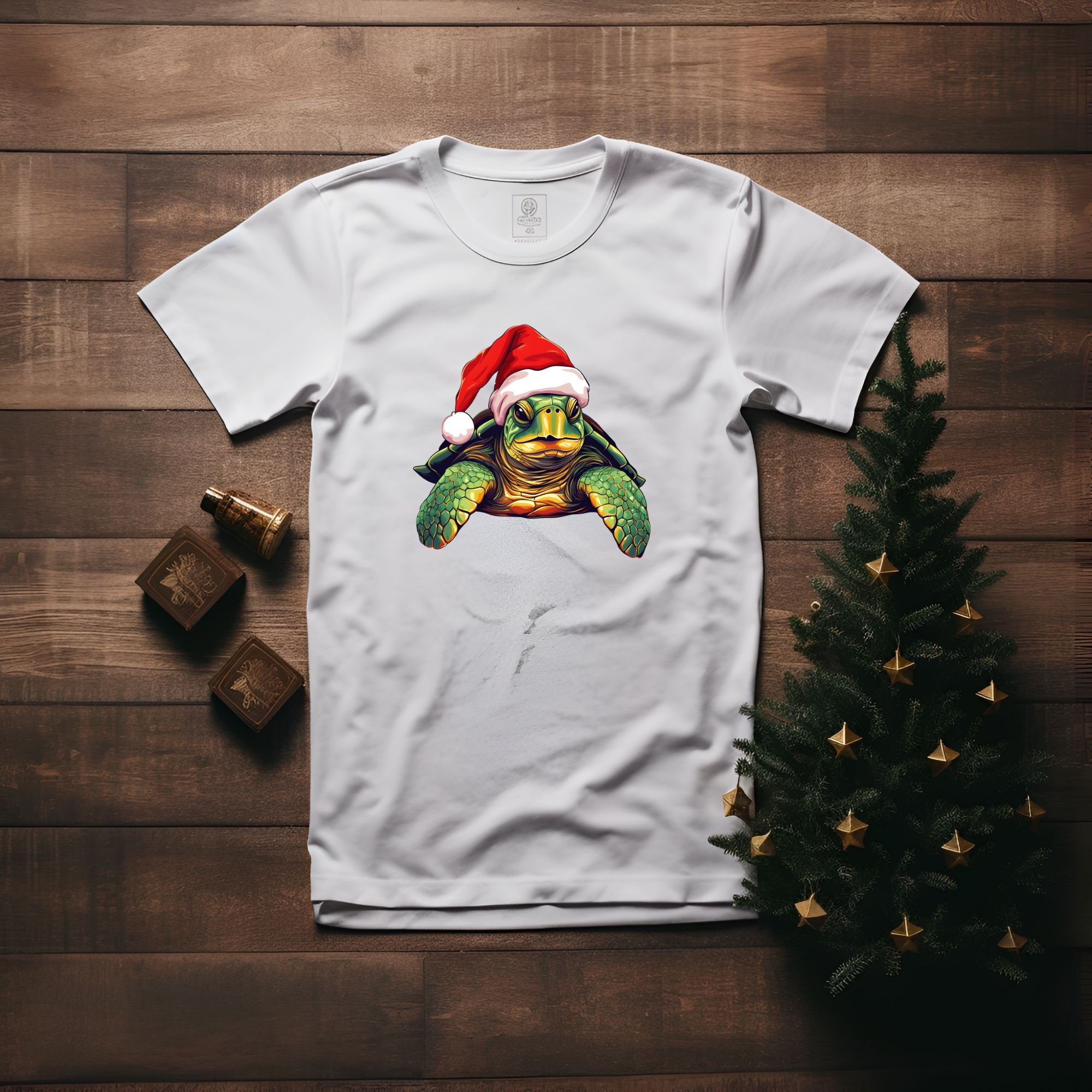 Santa Turtle Pngchristmas Turtle Pngturtle in Santa Hat - Etsy