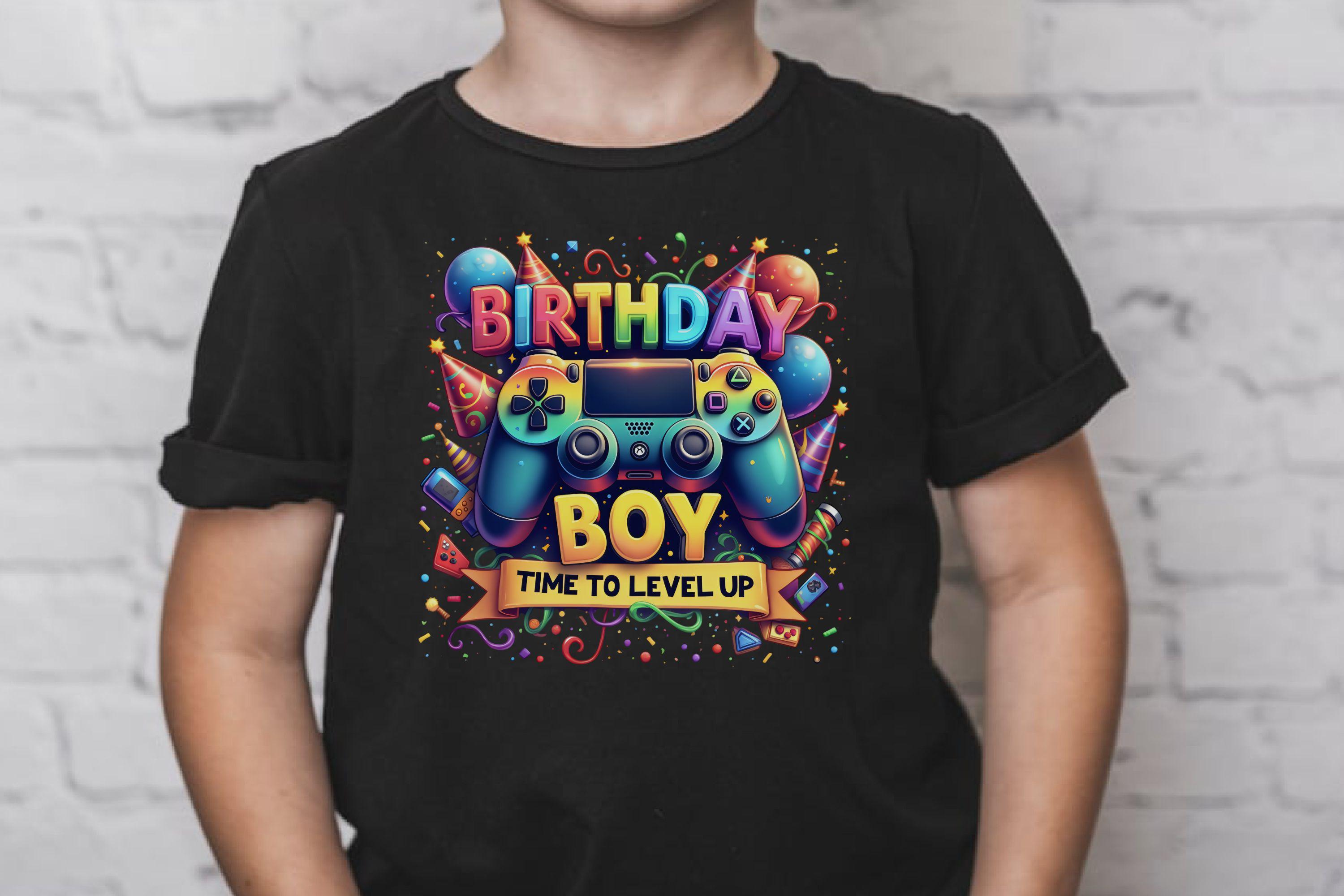 Gamer Birthday PNG: Level up Controller, Boy Video Game Design (digital ...