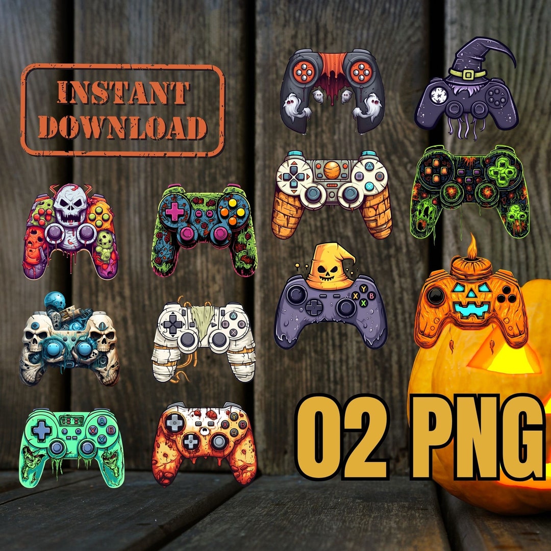 Halloween Gaming Controllers Pngcreepy Gaming Controllers - Etsy