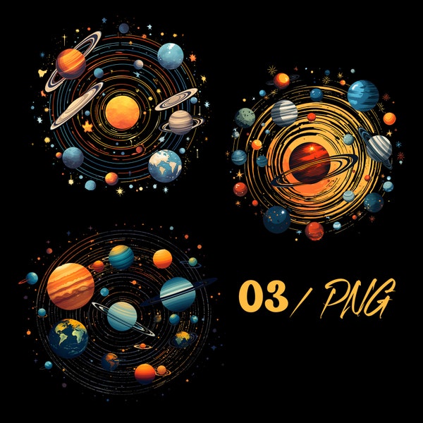 Solar System Svg - Etsy