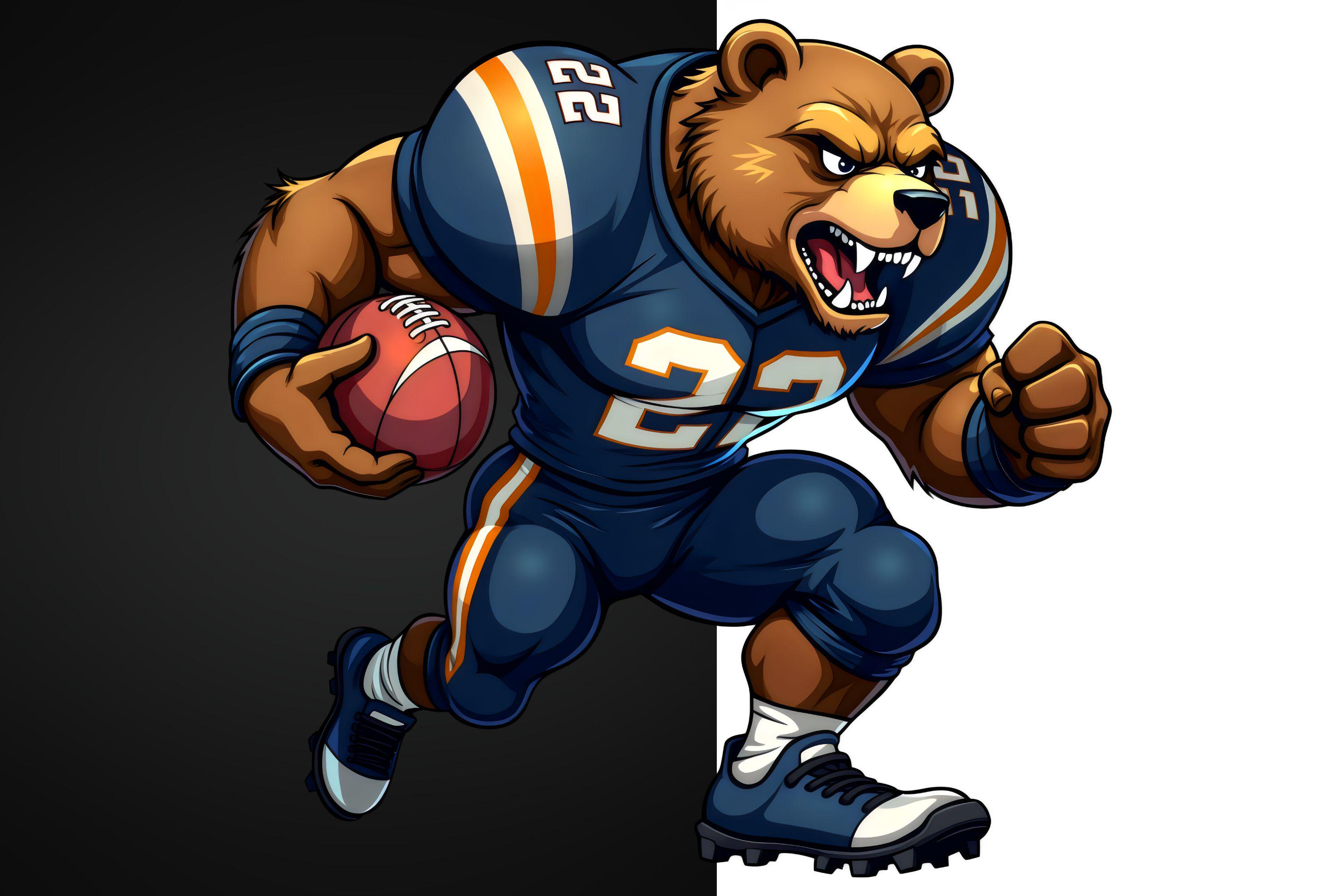 Animal Mascot Football PNG Clipart: Team Designs (digital Download - Etsy
