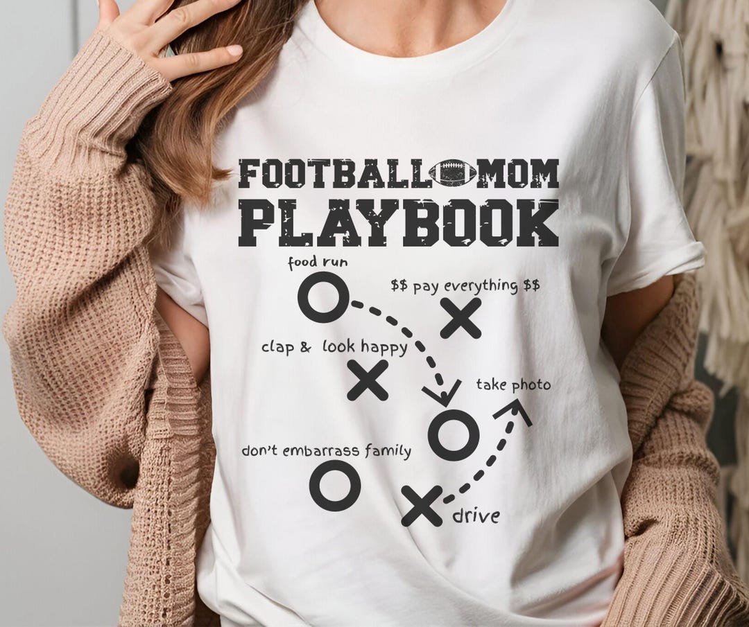 Football Mom Playbook PNG, Funny Football Mom Clipart, Game Day Mom ...