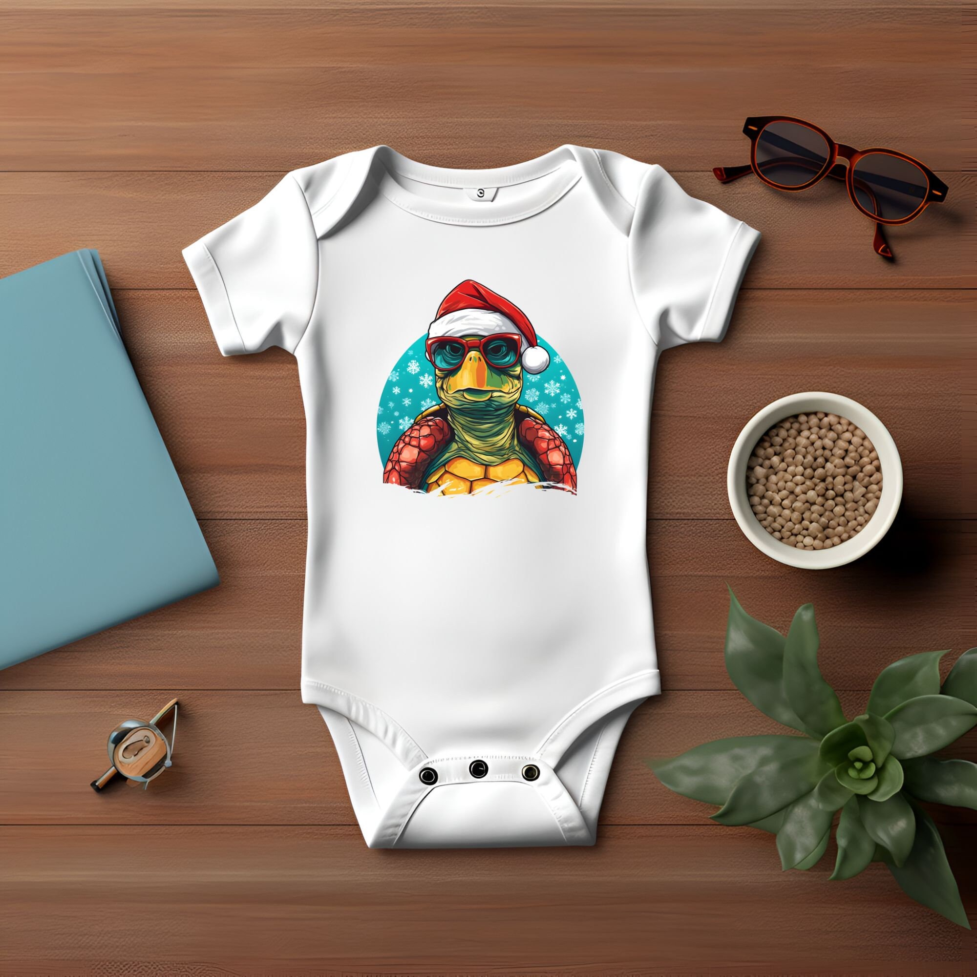 Santa Turtle Pngchristmas Turtle Pngturtle in Santa Hat - Etsy