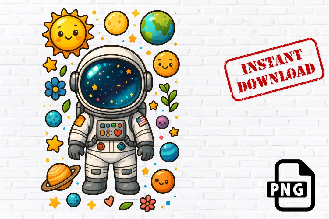 Cute Astronaut PNG | Kawaii Space Galaxy Clipart | Outer Space Boy PNG ...